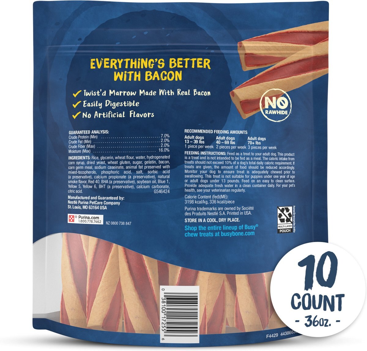 BUSY BONE with Beggin' Twist'd! Long-Lasting Small/Medium Dog Treats ...