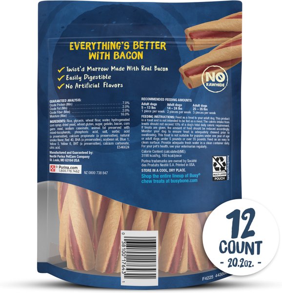 BUSY BONE with Beggin' Twist'd! Long-Lasting with Real Bacon Mini Dog ...