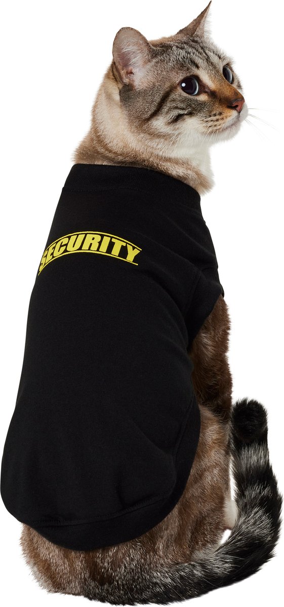 FRISCO Security Dog & Cat T-Shirt, Jet Black, Small - Chewy.com