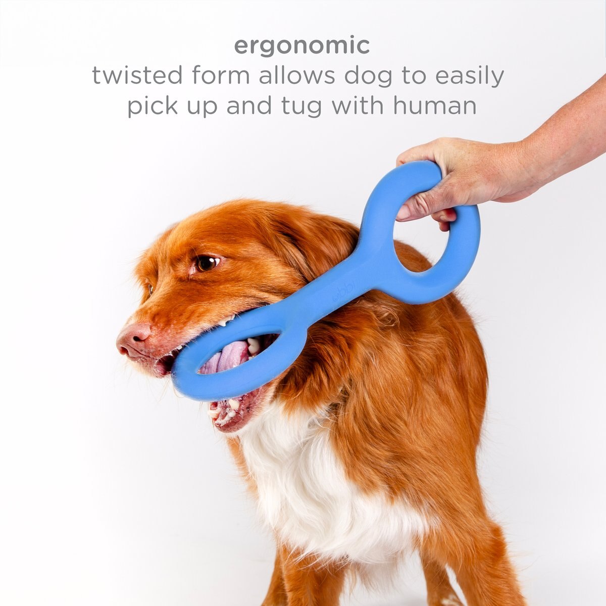 Discontinued - UBBI Tuggle Tough Dog Tug Toy, Blue - Chewy.com