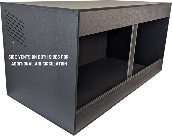 REPTILE KAGES 4x2x2 Premium PVC Reptile Enclosure with Side Vents, 110 ...