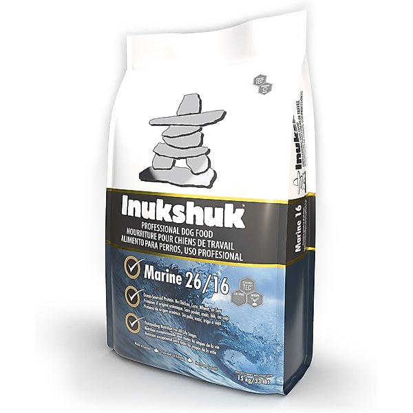 Out of Stock - INUKSHUK Performance Marine 26/16 Dog Dry Food, 33-lb ...