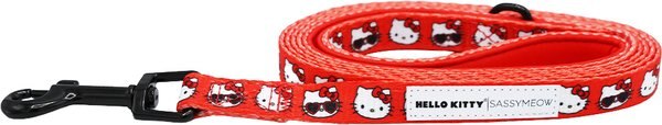 SASSY WOOF Hello Kitty Polyester Cat Leash, Red, 6-ft long, 0.6-in wide ...