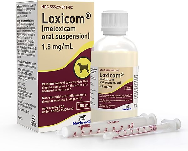 MELOXICAM (Generic) Oral Suspension for Dogs, 1.5 mg/mL, 100-mL - Easy ...