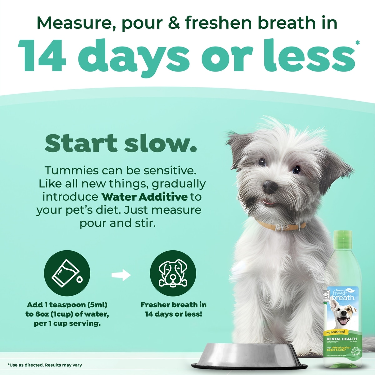 TROPICLEAN Fresh Breath Dental Water Additive for Dogs, 8-fl oz bottle ...