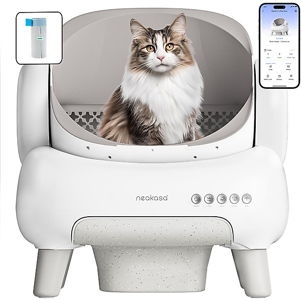 PETKIT PuraMax 2 Self Cleaning Cat Litter Box, White, X-Large: 24-in ...