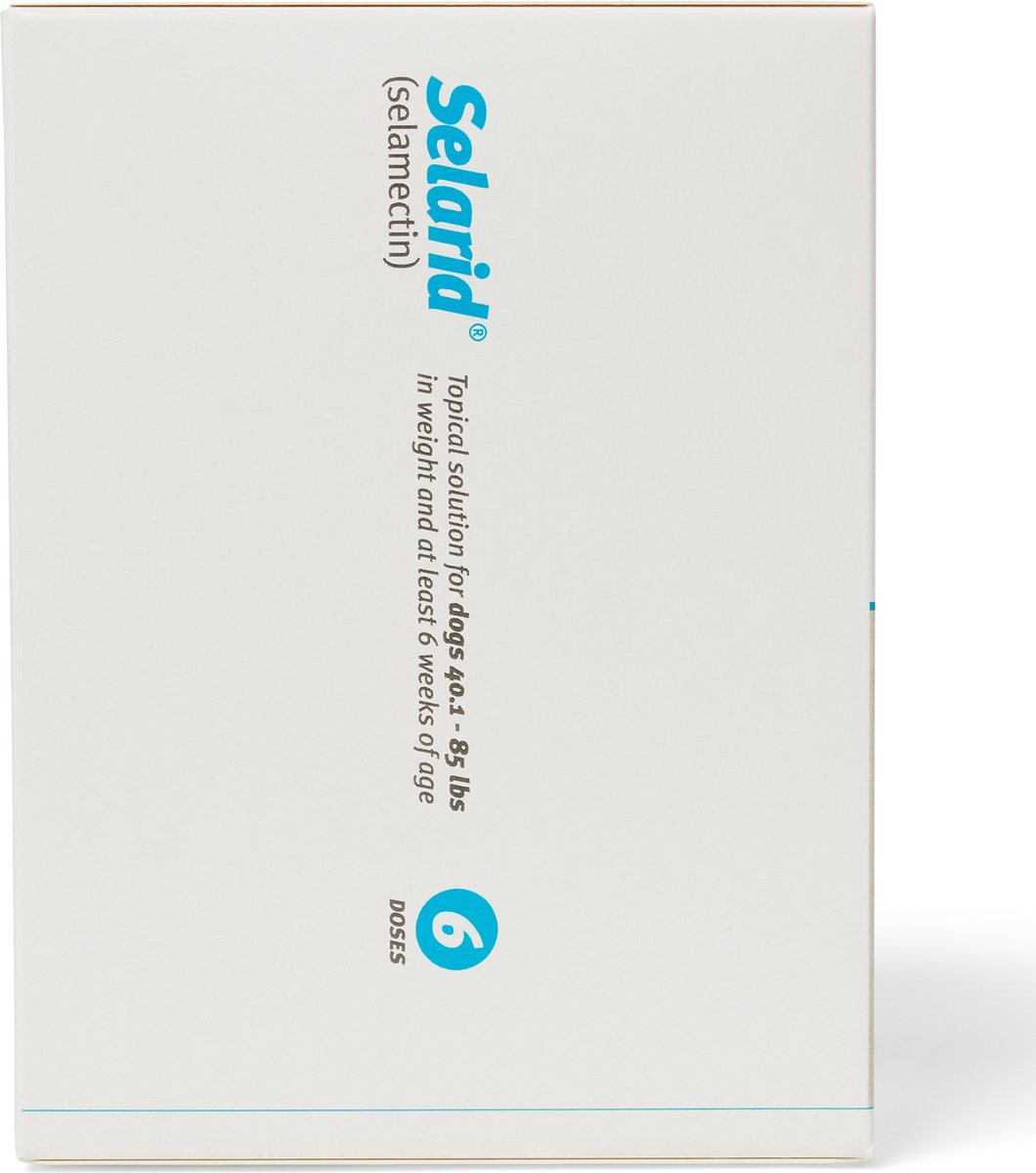 SELARID Topical Solution for Dogs, 40.1-85 lbs, (Teal Box) - Easy ...