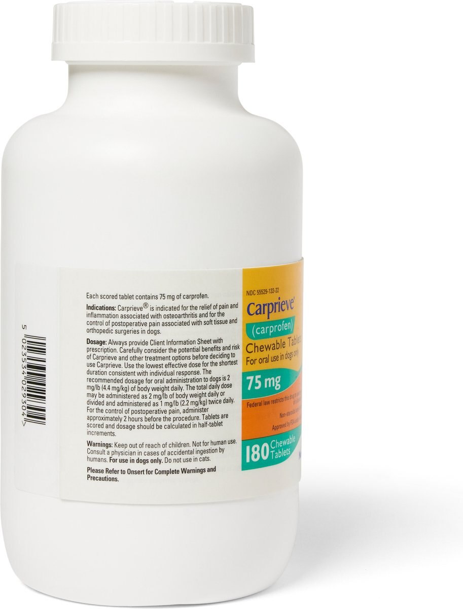 CARPRIEVE (Carprofen) Chewable Tablets, 75mg - Easy Refills | Chewy Rx