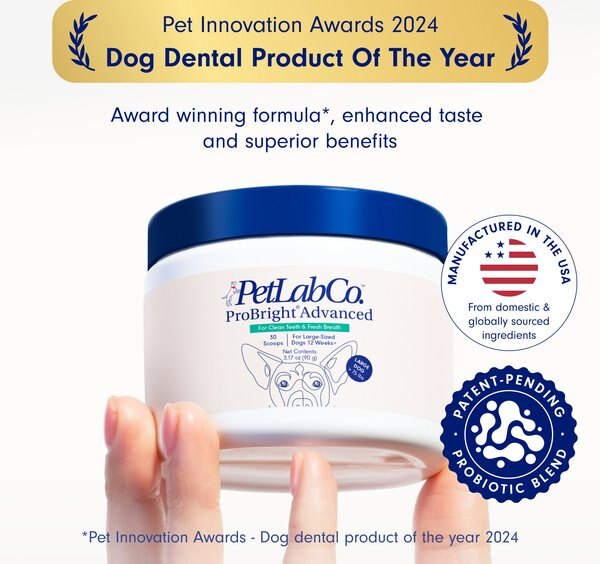 PETLAB CO. ProBright Advanced Chicken Flavored Powder Dental Supplement ...