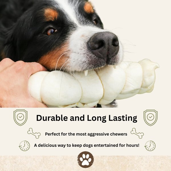 Top Dog Chews Buffalo Beef Cheek Rolls Dog Treat, 5 count | Chewy (Free ...