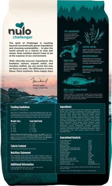 NULO Challenger Puppy & Adult Northern Catch Haddock, Salmon & Acadian ...