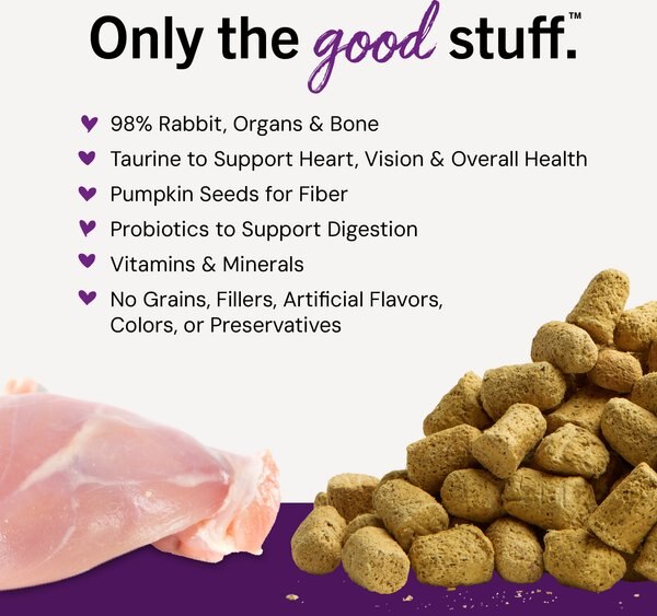 STELLA & CHEWY'S Absolutely Rabbit Dinner Morsels Freeze-Dried Raw Cat ...