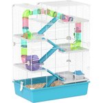 YML Dome Hamster Habitat Cage & Accessories, Blue - Chewy.com