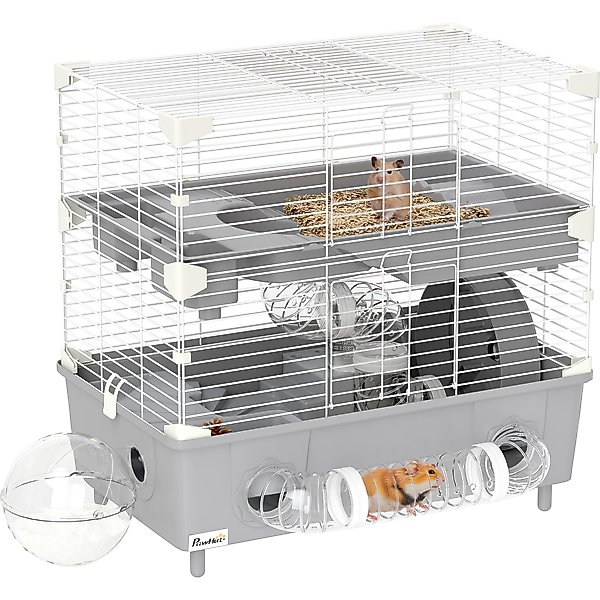 YML Dome Hamster Habitat Cage & Accessories, Blue - Chewy.com