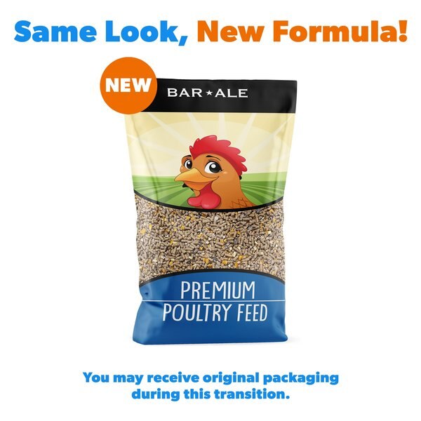 BAR ALE 16% Layer Mini-Pellet Cracked Corn & Oyster Shell Chicken Feed ...