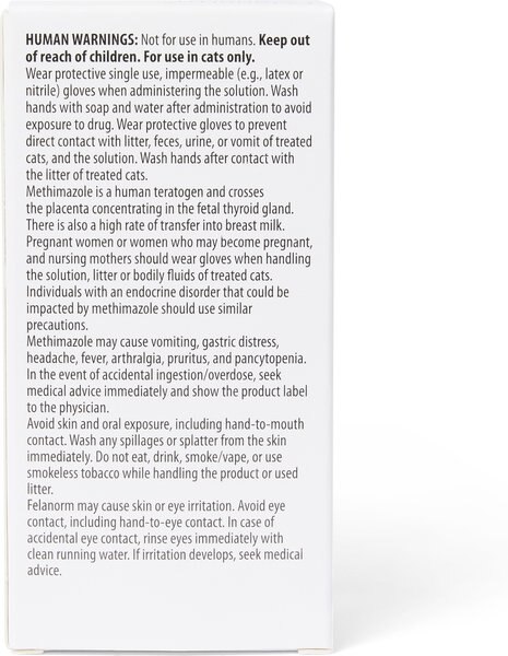 FELANORM (Methimazole) Oral Solution for Cats, 5 mg/mL, 100 mL - Easy ...