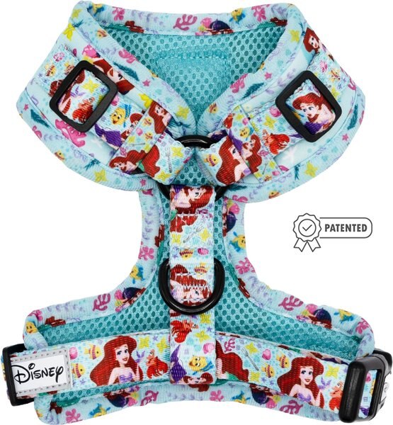 SASSY WOOF Disney Princess Ariel Adjustable Dog Harness, Medium:18 to ...