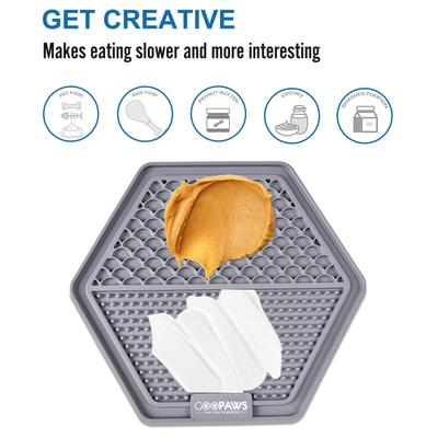 GOOPAWS Silicone Dog Lick Mat, Orange/Grey/Green, 3 count - Chewy.com
