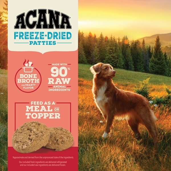 ACANA Ranch-Raised Beef Patties Grain-Free High-Protein Freeze-Dried ...