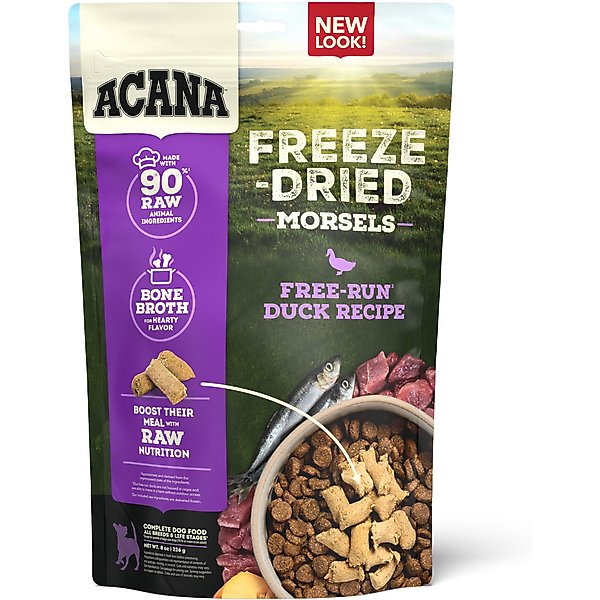 ACANA Ranch-Raised Beef Recipe Morsels Grain-Free Freeze-Dried Dog Food ...