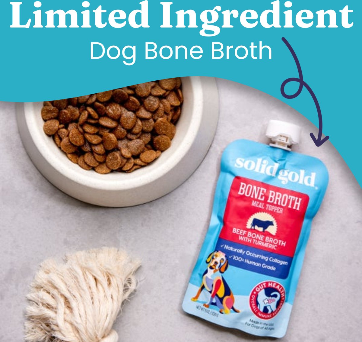 SOLID GOLD Chicken Bone Broth with Lavender & Chamomile Dog Food Topper ...