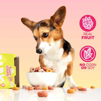 BARK Fruity Toot Loops Mixed Berry Blend Flavored Crunchy Dog Treats ...