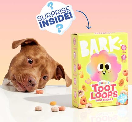 BARK Fruity Toot Loops Mixed Berry Blend Flavored Crunchy Dog Treats ...