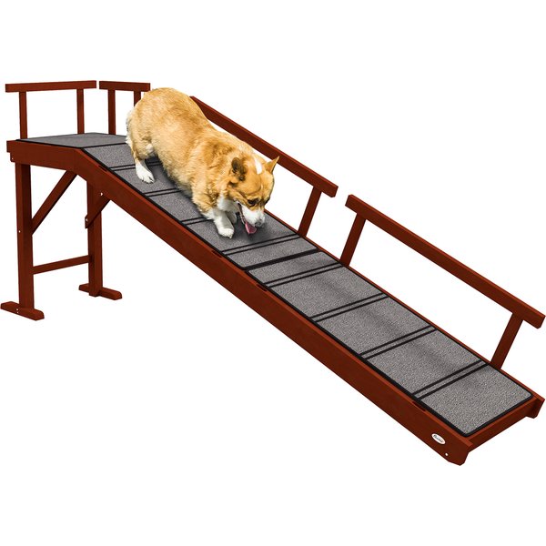 OIC PET Barkley Cat & Dog Bench Ramp, Black Walnut - Chewy.com