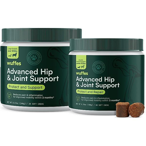 WUFFES Advanced Hip & Joint Supplement with Glucosamine & Chondroitin ...