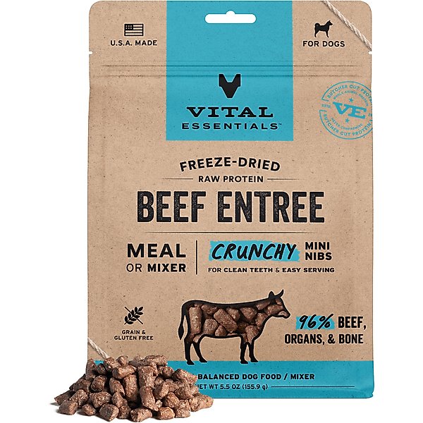 NULO Freestyle Beef Recipe with Apples Grain-Free Freeze-Dried Raw Dog ...