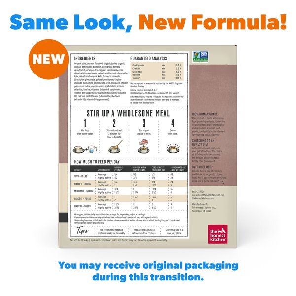 Out of Stock - THE HONEST KITCHEN Wholemade Whole Grain, Veggie & Fruit ...