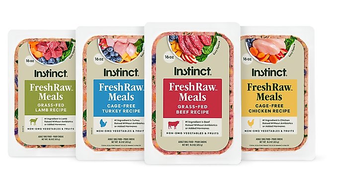 INSTINCT FreshRaw Meals Grain-Free Cage-Free Chicken Recipe Dog Food ...