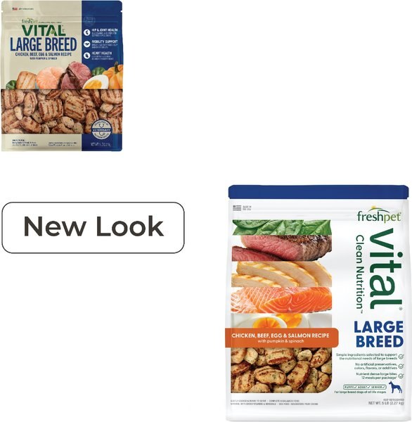 FRESHPET Vital Healthy & Natural Large Breed Fresh Dog Food, 5-lb bag ...