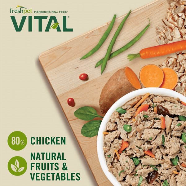 FRESHPET Vital Fresh Cuts Chicken Recipe Fresh Dog Food, 4.5-lb bag ...