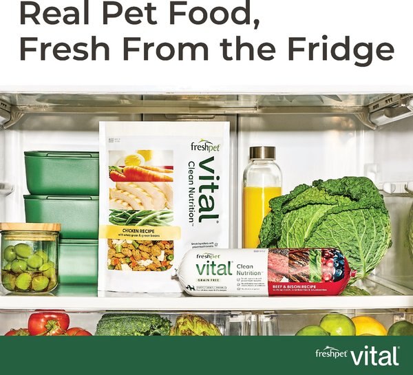 FRESHPET Vital Chicken, Beef, Salmon & Egg Recipe Grain-Free Fresh Dog ...