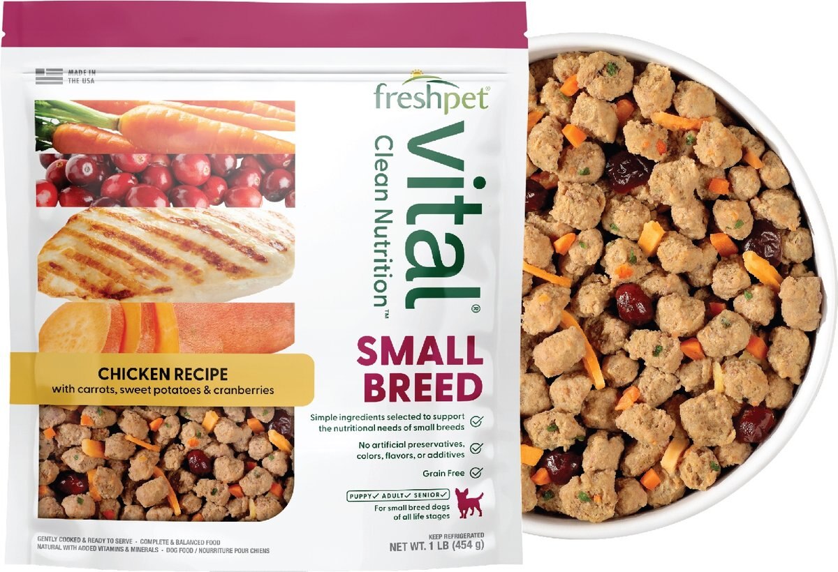 FRESHPET Vital Chicken Recipe Grain-Free Small Breed Fresh Dog Food, 1 ...