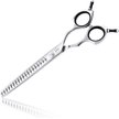 HASHIMOTO Chunker Dog & Cat Grooming Scissors, Silver, 7.0-in - Chewy.com