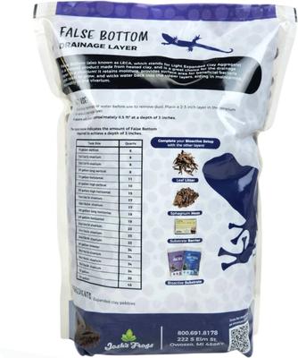 JOSH'S FROGS False Bottom LECA Reptile Substrate, 4-qt bag - Chewy.com
