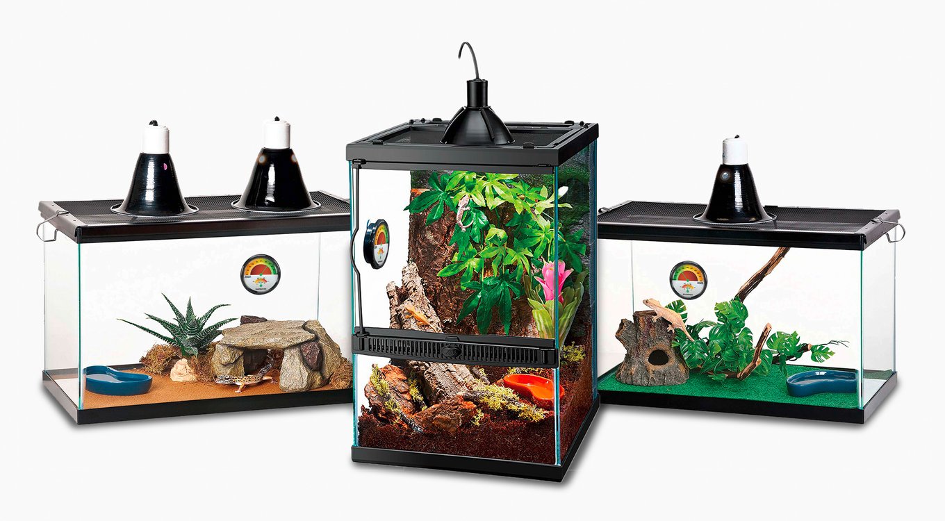 ZILLA Tropical Vertical Starter Kit with Mini Halogen Lighting - Chewy.com