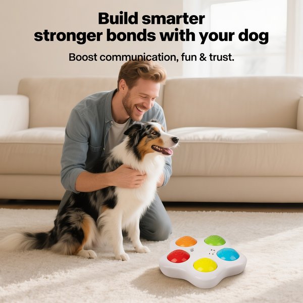 ALLFORPAWS Interactive Pet Brain Trainning Buttons Dog Toy - Chewy.com