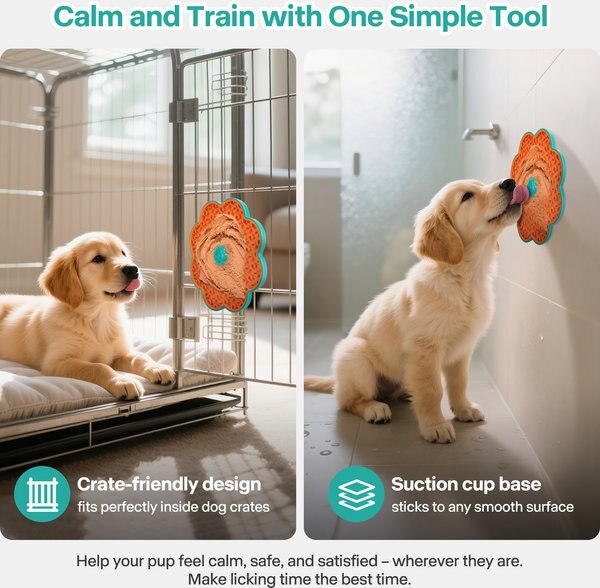 ALLFORPAWS Calming Pals Lick A Disk Dog Toy - Chewy.com