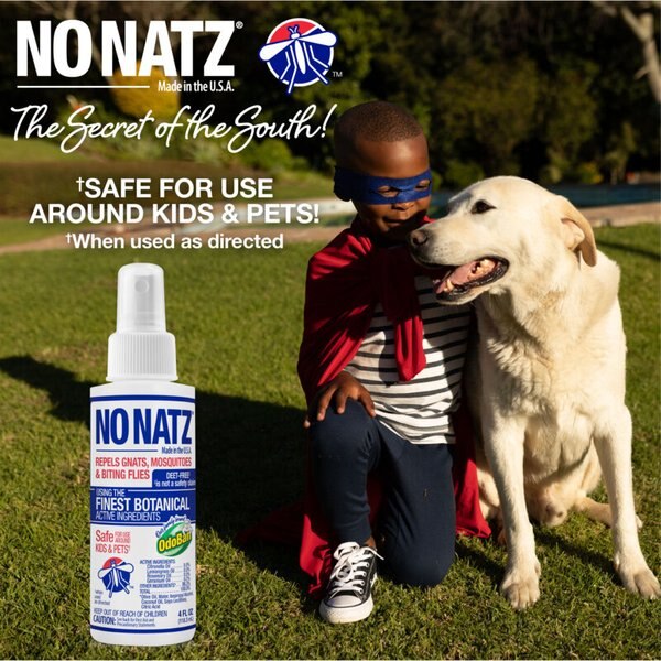 NO NATZ Bug Repellant Spray, 4-fl oz bottle - Chewy.com