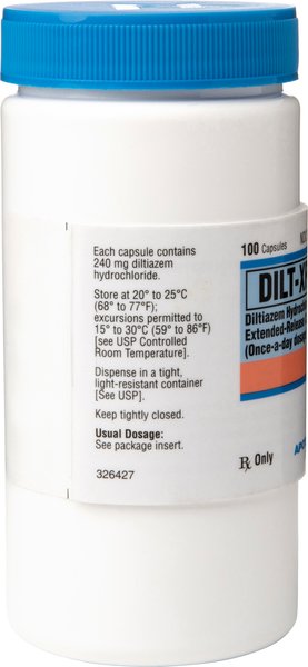 DILT-XR (Diltiazem Hydrochloride) Extended-Release Capsules, 240-mg ...