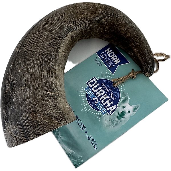 DURKHA Buffalo Horn Natural Chew Dog Treats, X-Large - Chewy.com