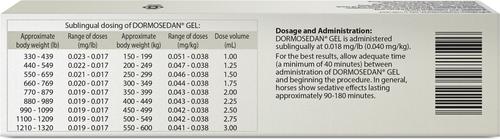 DORMOSEDAN Gel for Horses, 7.6 mg/mL, 3-mL oral syringe - Easy Refills ...