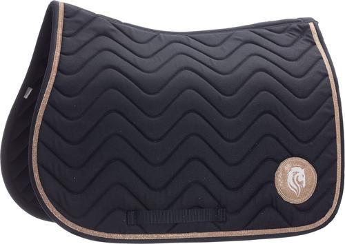 Discontinued - EQUINAVIA Glam All Purpose Horse Saddle Pad, Navy/Gold ...