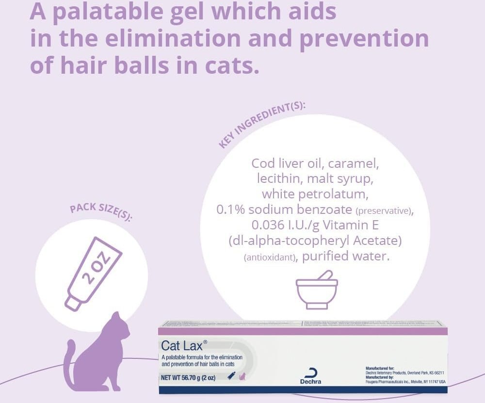 CAT LAX Cat Supplement, 2-oz tube - Chewy.com