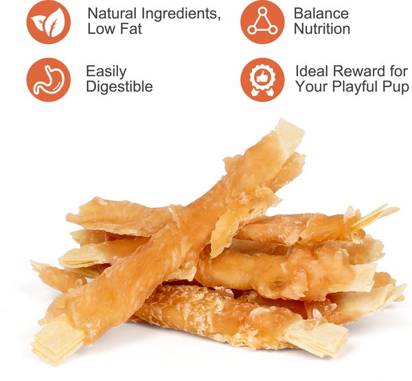 MON2SUN Chicken Wrapped Cod Fillet 4-inch Dog Treats, 56 count - Chewy.com