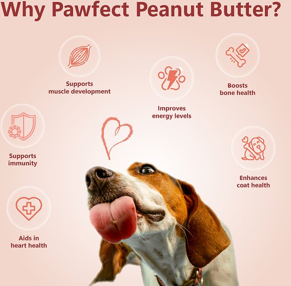 PAWFECT All Natural Peanut Butter Grain-Free Food Topper & Lickable Dog ...