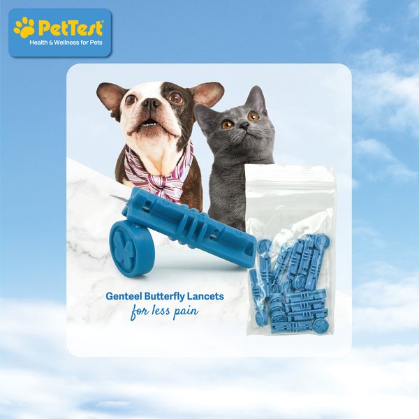 PETTEST Genteel Butterfly Touch Dog & Cat Lancets, 100 count - Chewy.com